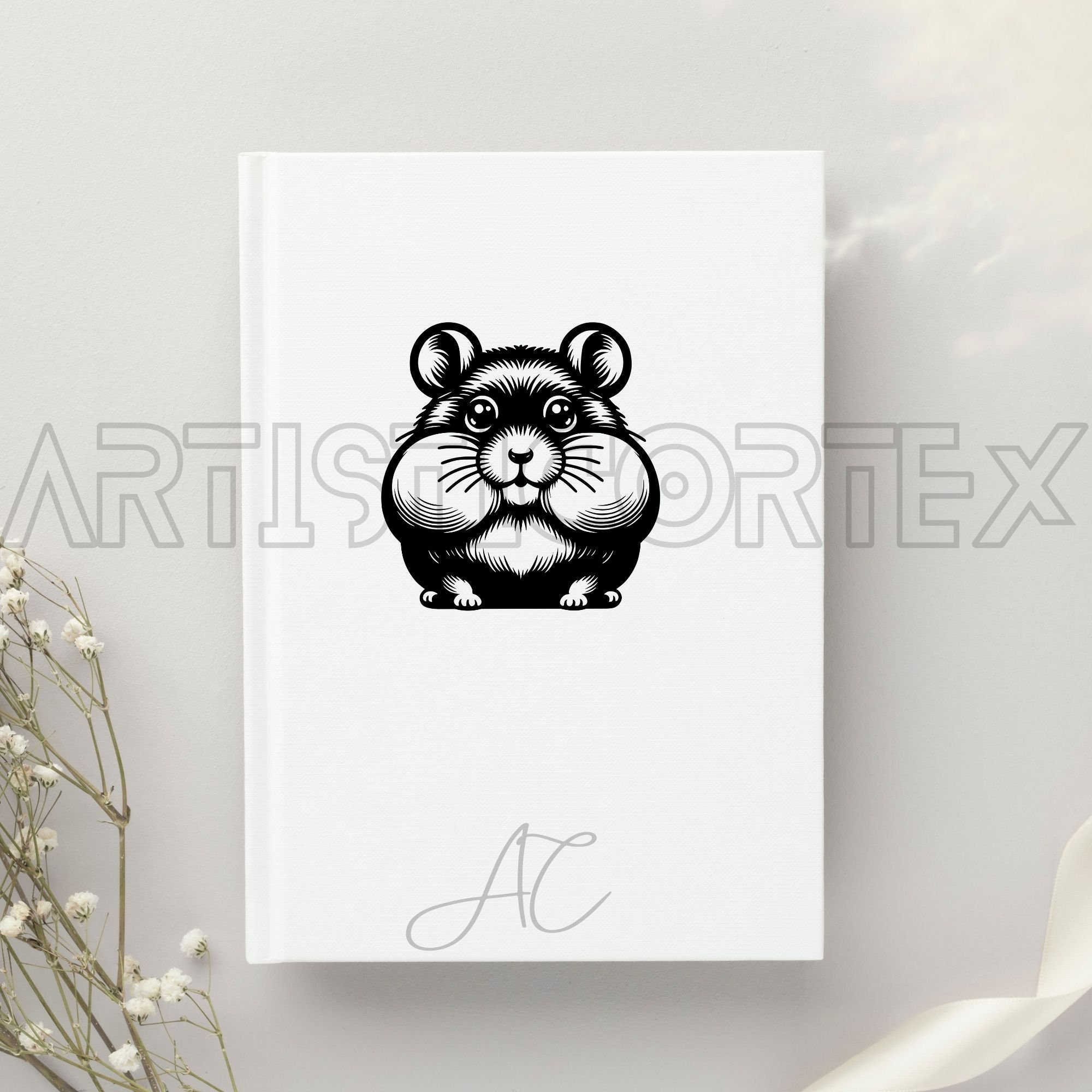 Hamster SVG Bundle, Cute Hamster PNG, Hamster on Wheel Clipart, Hand ...