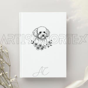 Delicate Maltipoo SVG Bundle, Maltipoo Line Art PNG, Maltipoo and ...