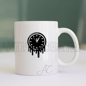 Melting Clock SVG Bundle, Clock PNG , Dripping Clock Clipart, Hand ...