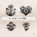 Edelweiss SVG Bundle, Edelweiss Flower PNG ,edelweiss Scene Clipart ...
