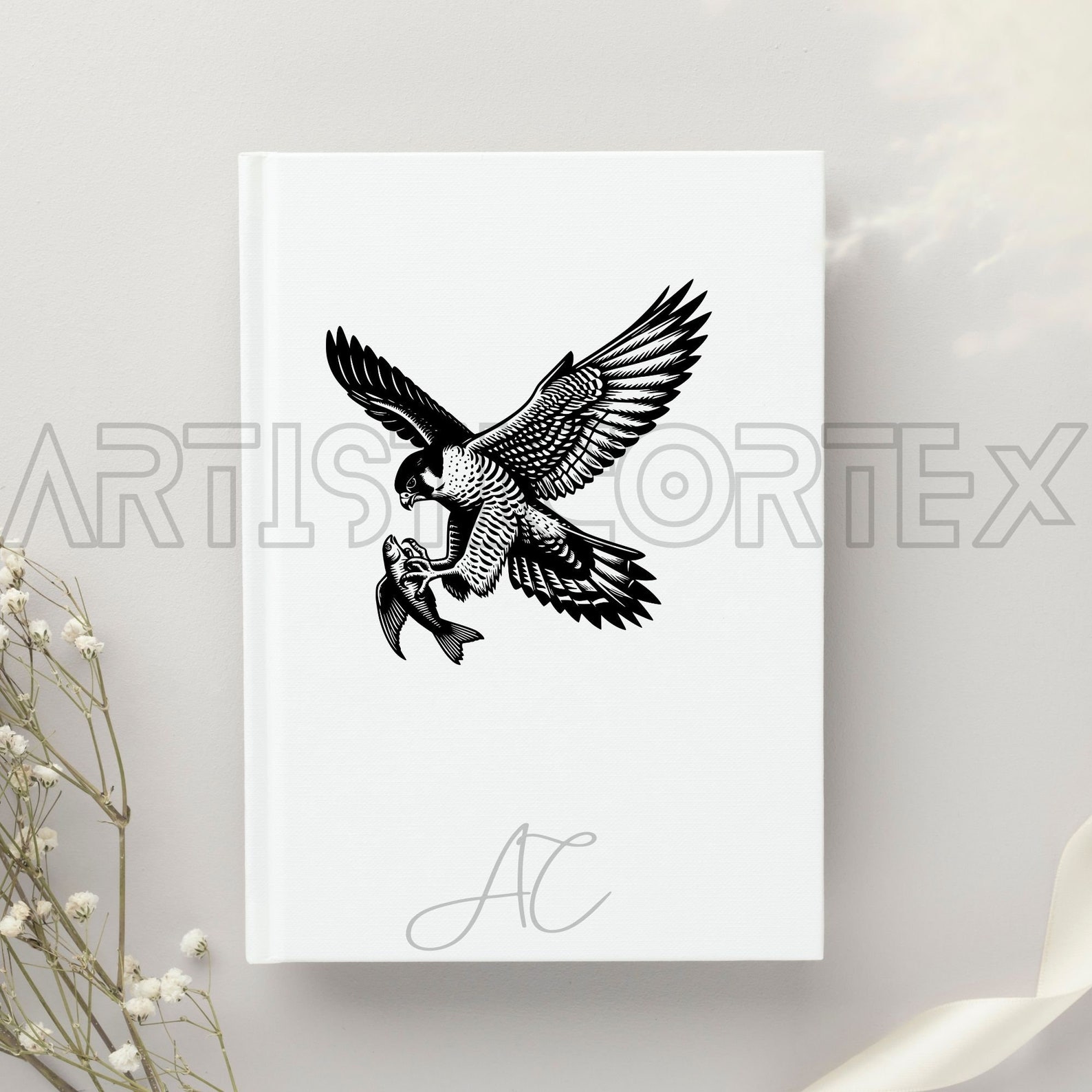 Peregrine Falcon SVG Bundle, Flying Falcon PNG, Falcon Clipart, Hand ...