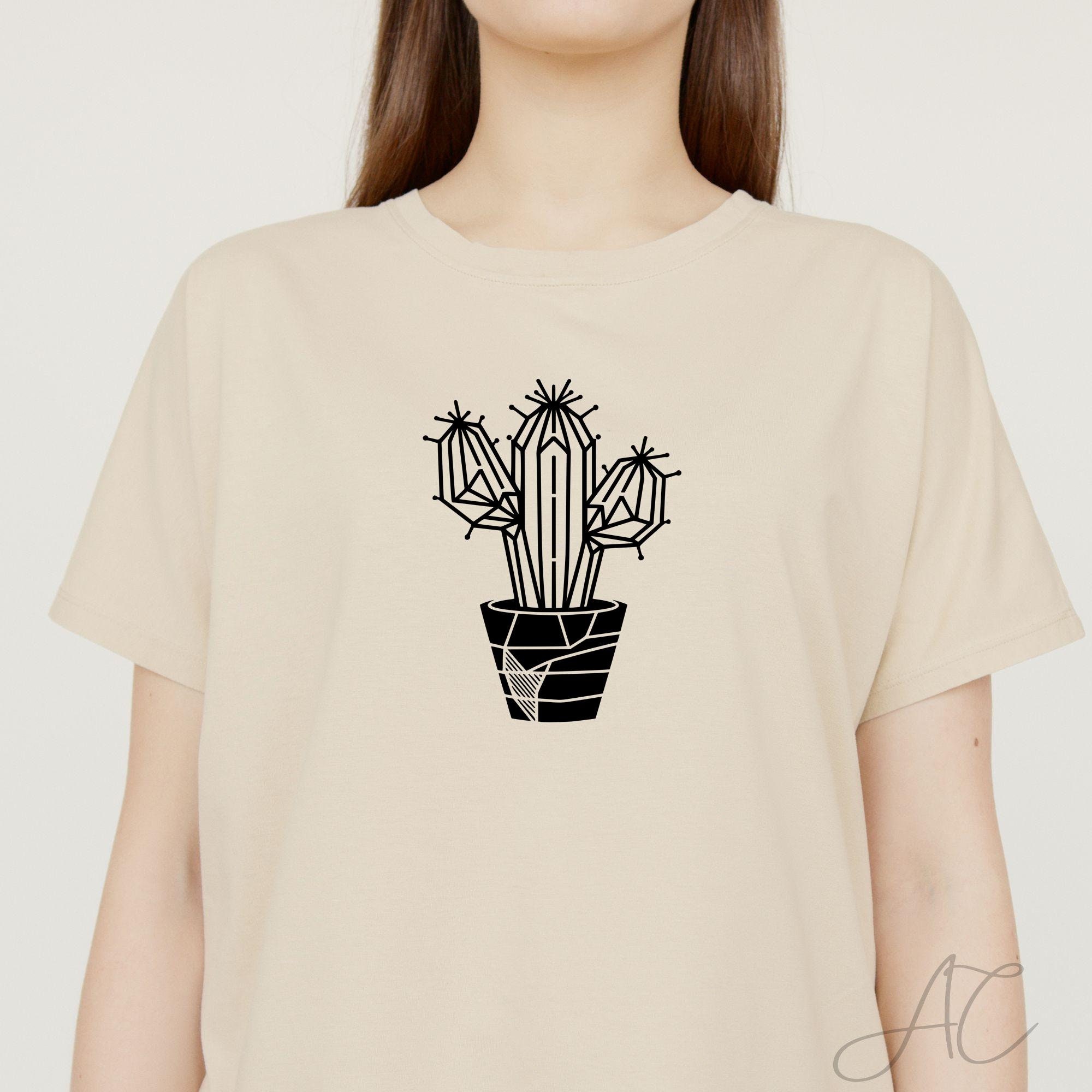 Geometric Cactus SVG Bundle, Cactus PNG, Cactus and Flower Clipart ...