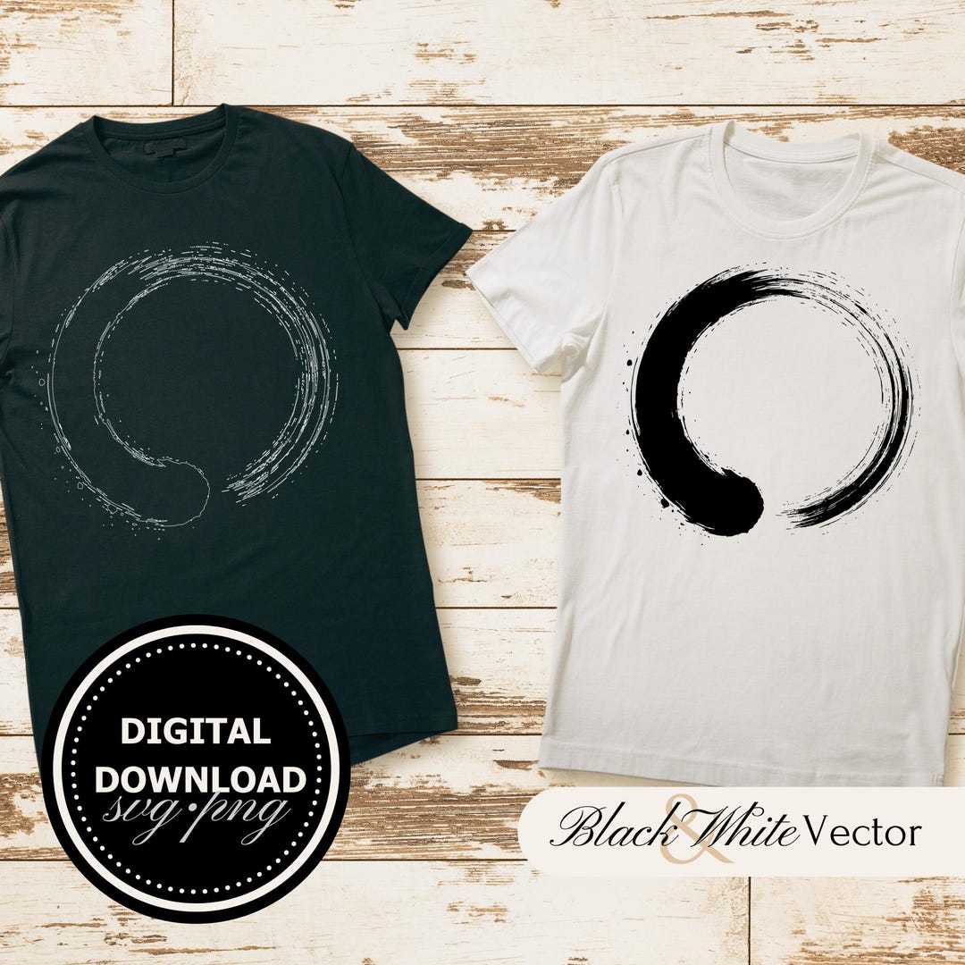 Enso Circle SVG Bundle, Enso PNG ,zen Circle Clipart, Hand Drawn Enso ...