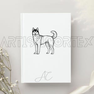 Huskador Line Art SVG Bundle, Siberian Husky PNG, Labrador Retriever ...