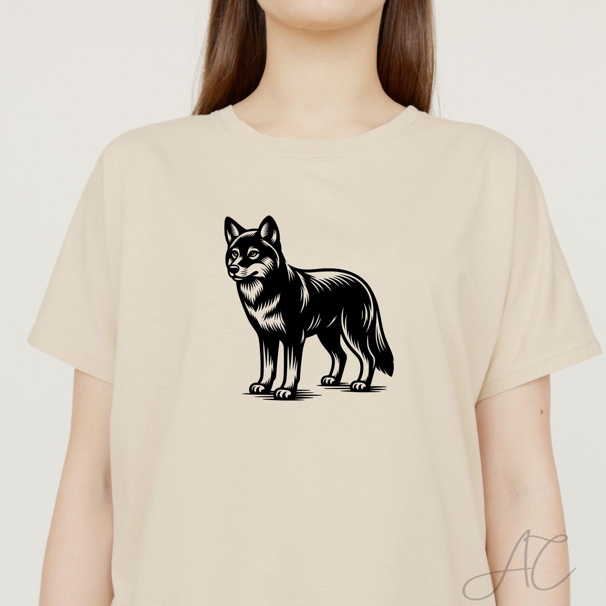 Dingo SVG Bundle, Dingo With Flowers PNG ,dingo in Nature Clipart, Hand ...