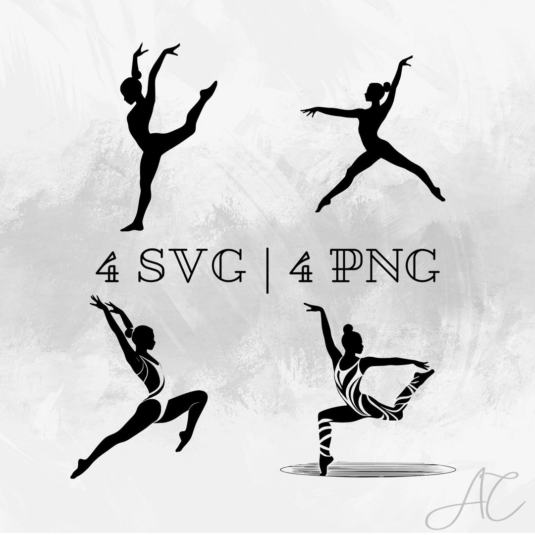 Gymnastics SVG Gymnastics Silhouette Acrobatics Vector Hand - Etsy