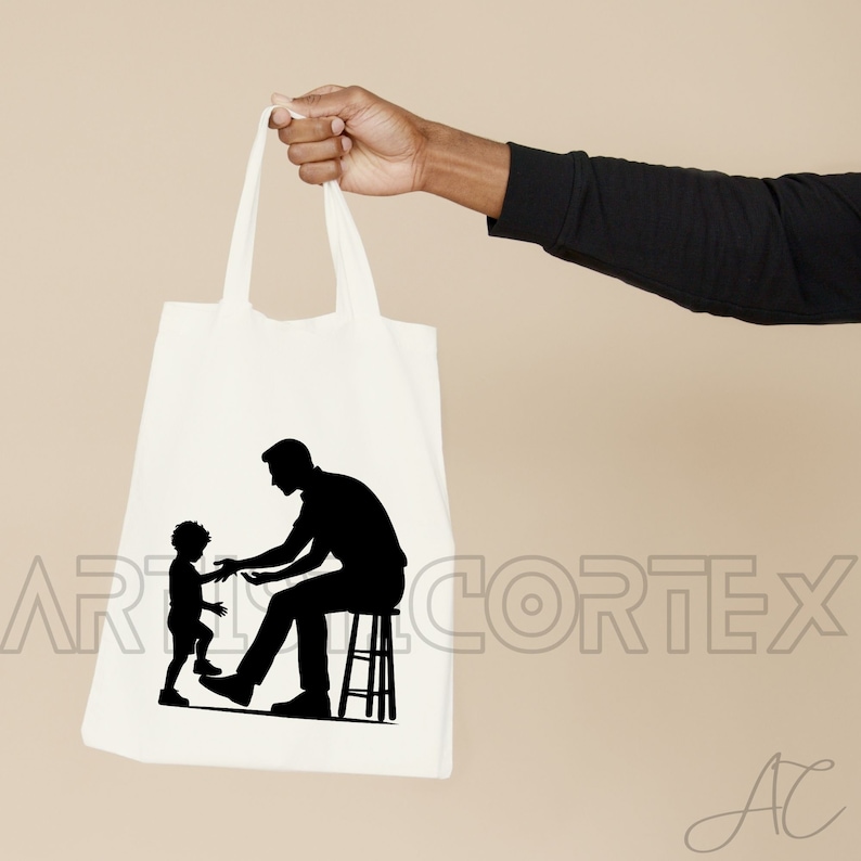 Fatherhood SVG, Father PNG, Dad and Child Clipart, Hand Drawn ...