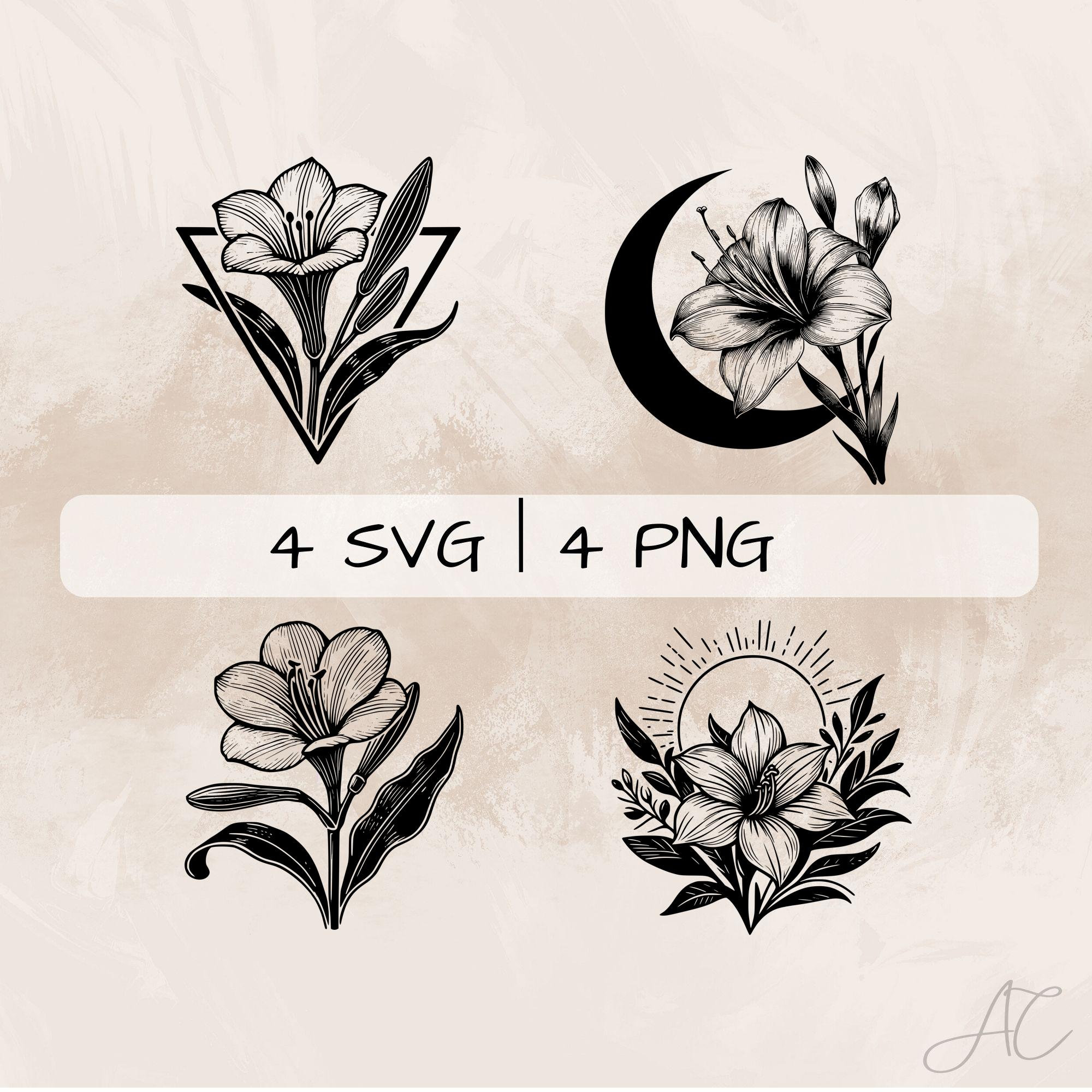 Clivia SVG Bundle, Clivia Flower PNG ,clivia Clipart, Hand Drawn Clivia ...