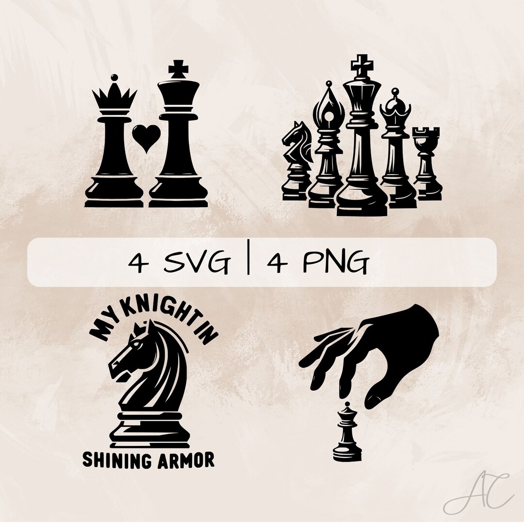 Chess SVG Bundle Chess Knight PNG Chess With Heart Clipart - Etsy