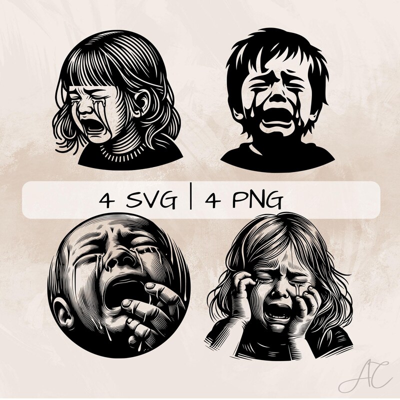 Baby Crying Illustration - Etsy UK