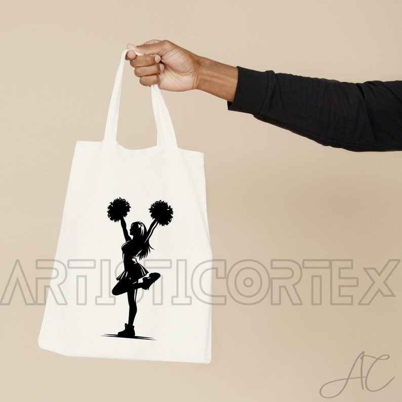 Cheerleader SVG Bundle, Cheer PNG, Cheerleading Clipart, Hand Drawn ...