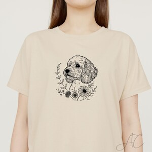 Delicate Cockapoo SVG Bundle, Cockapoo Line Art PNG, Cockapoo and ...