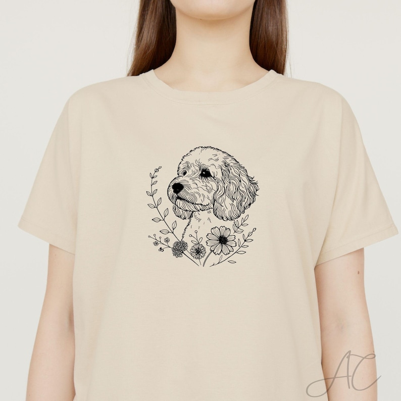 Delicate Cockapoo SVG Bundle, Cockapoo Line Art PNG, Cockapoo and ...