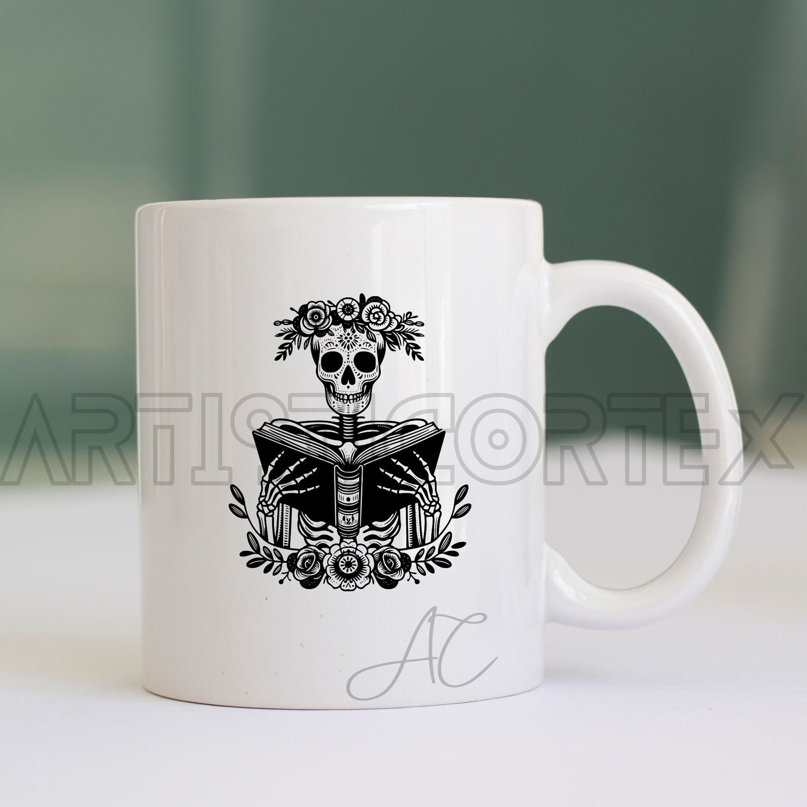 Skull and Books SVG Bundle, Skeleton Reading PNG, Books With Skull ...
