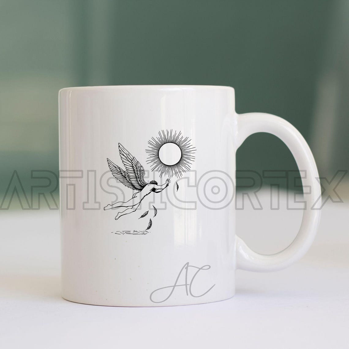 Icarus SVG Bundle, Hubris PNG ,greek Mythology Clipart, Hand Drawn ...