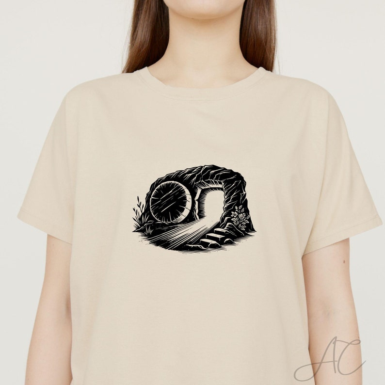 Empty Tomb SVG Bundle, Resurrection PNG ,jesus Tomb Clipart, Hand Drawn ...