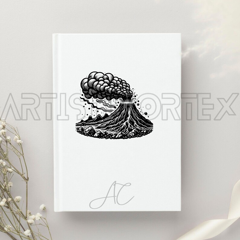 Volcano SVG Bundle, Volcano Scene PNG ,volcano Eruption Clipart, Hand ...