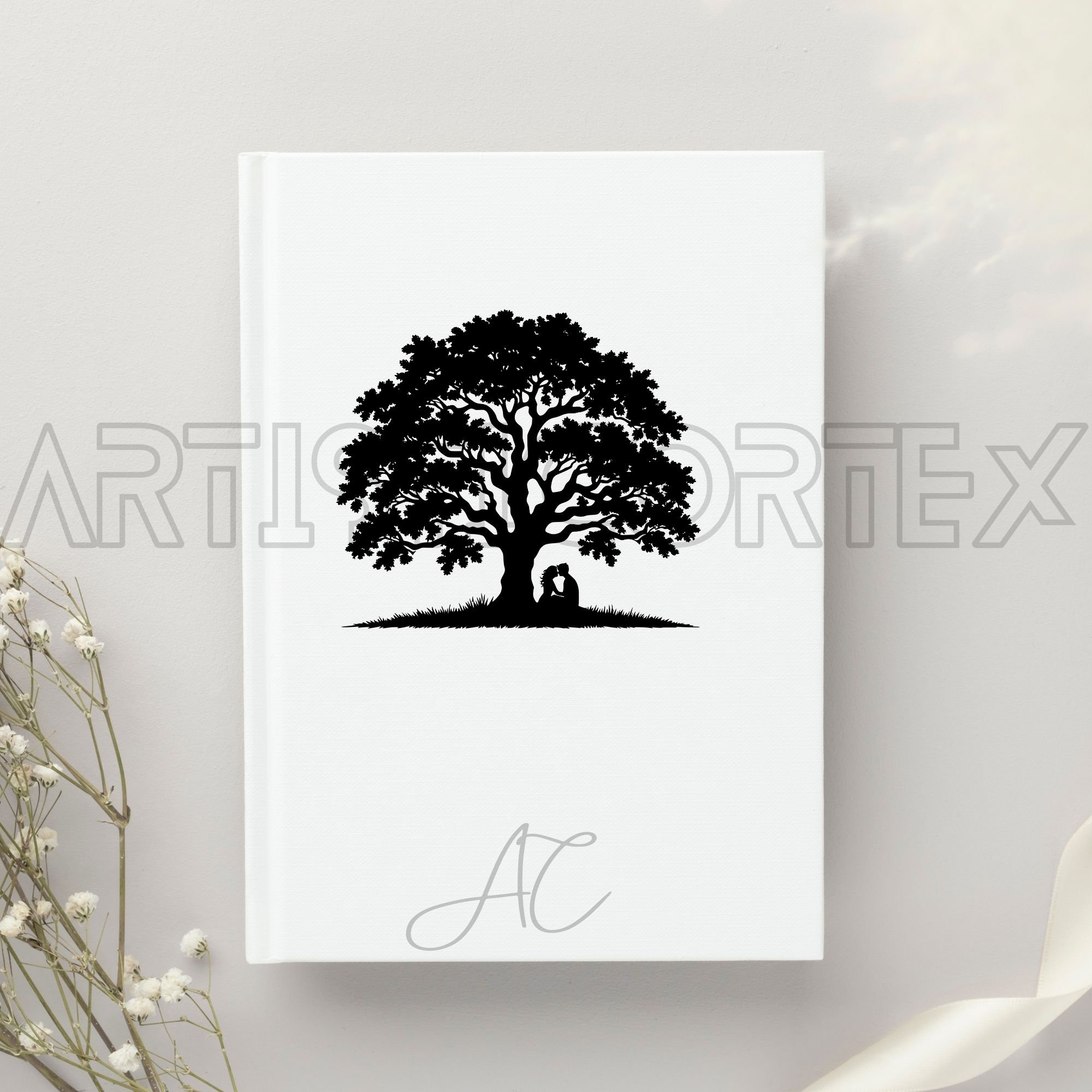 Oak Tree SVG Bundle, Oak Tree and Heart PNG, Oak Tree and Swing Clipart ...