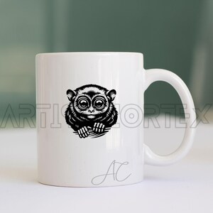 Tarsier SVG Bundle, Cute Tarsier PNG ,tarsier Clipart, Hand Drawn ...