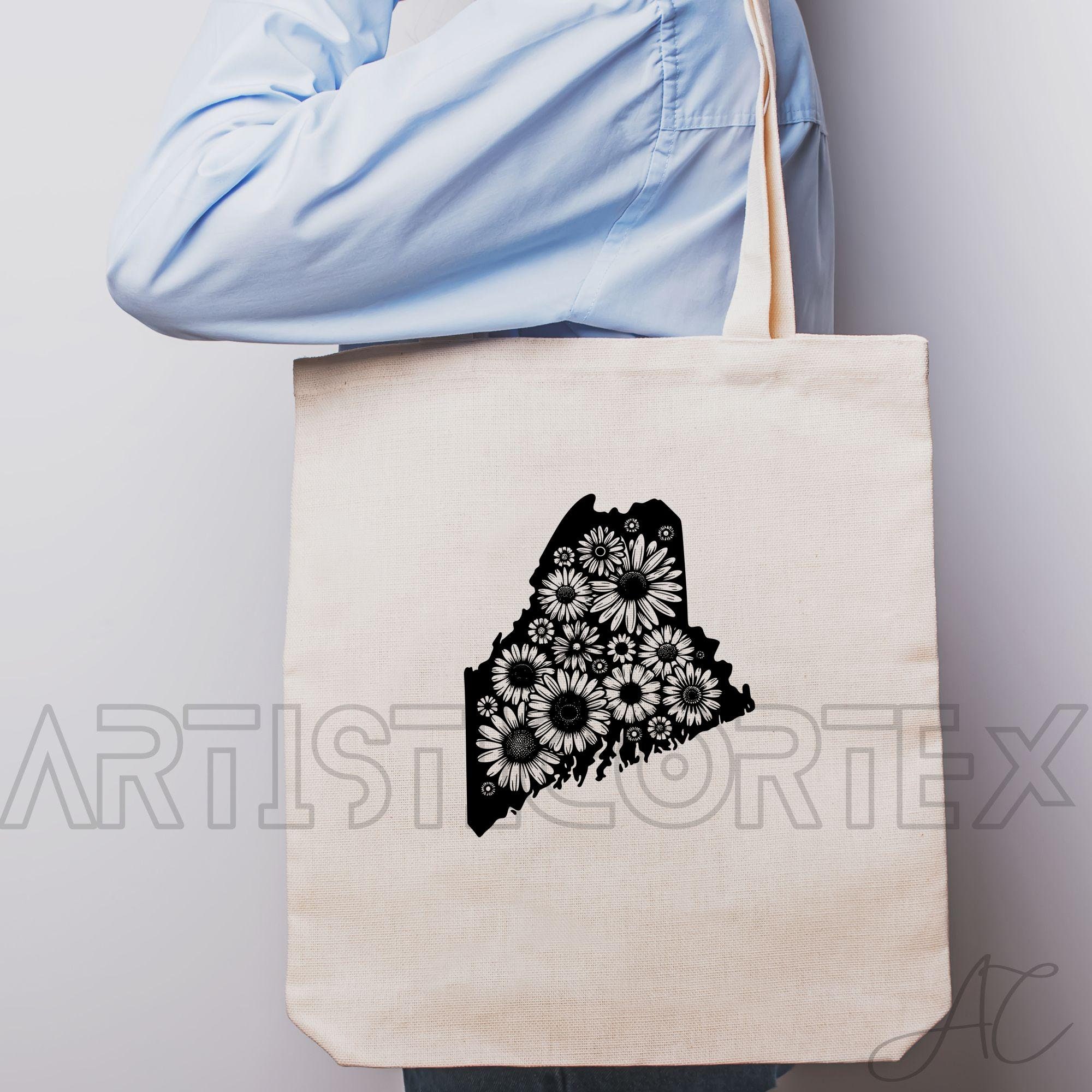 Maine SVG Bundle, Maine State PNG ,maine Outline Clipart, Hand Drawn ...