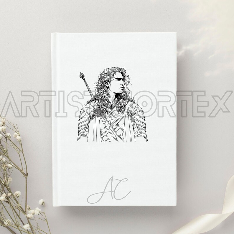 Baldr SVG Bundle, Baldur PNG , God of Light Clipart, Hand Drawn Baldur ...