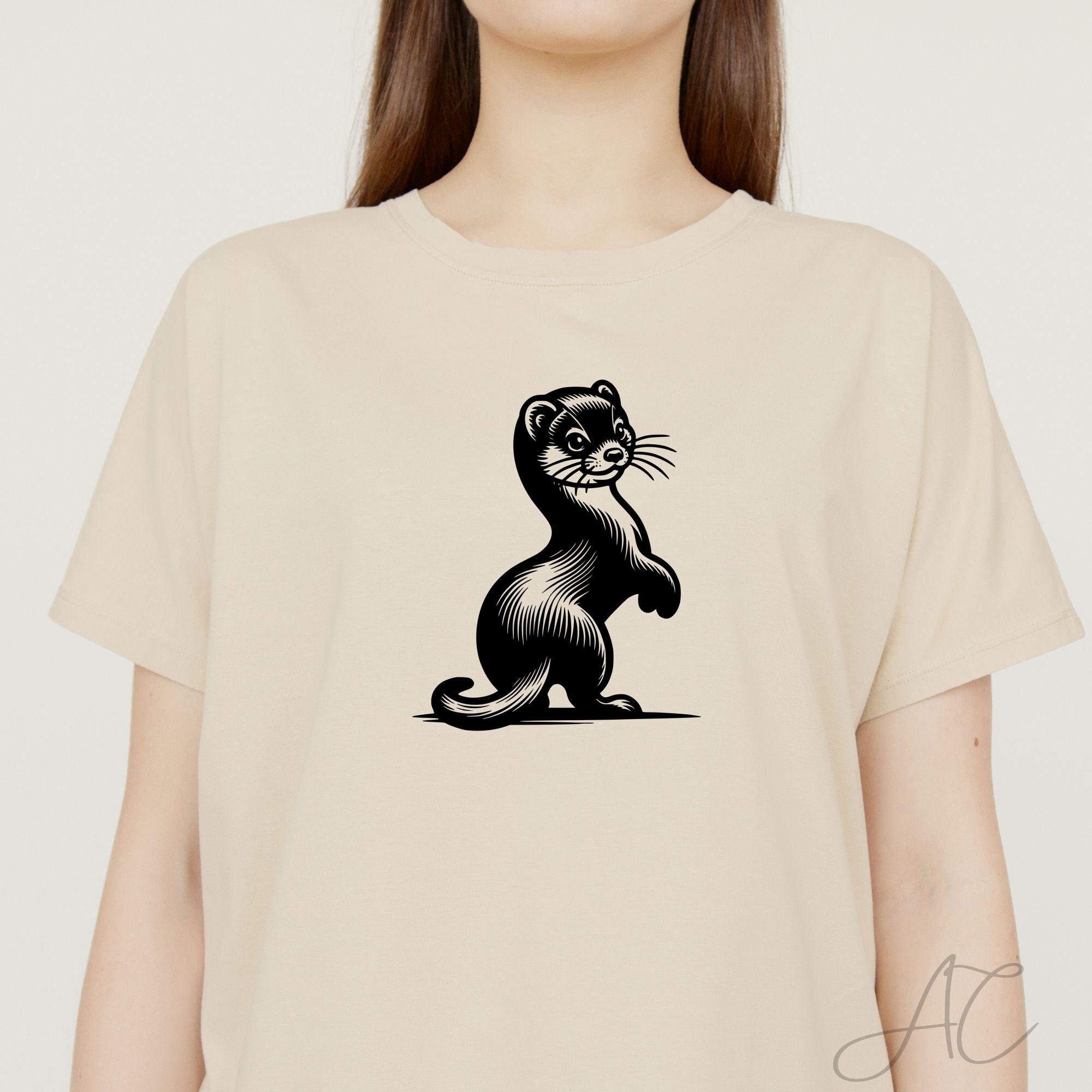 Weasel SVG Bundle, Weasel and Flowers PNG, Weasel Face Clipart, Hand ...