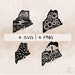 Maine SVG Bundle, Maine State PNG ,maine Outline Clipart, Hand Drawn ...