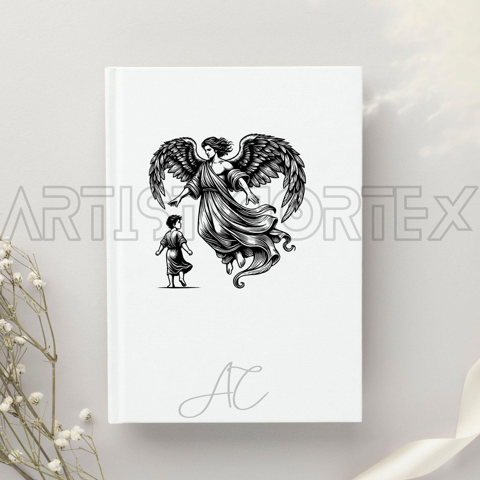 Guardian Angel SVG Bundle, Guard Angel PNG, Guardian Angel and Child ...