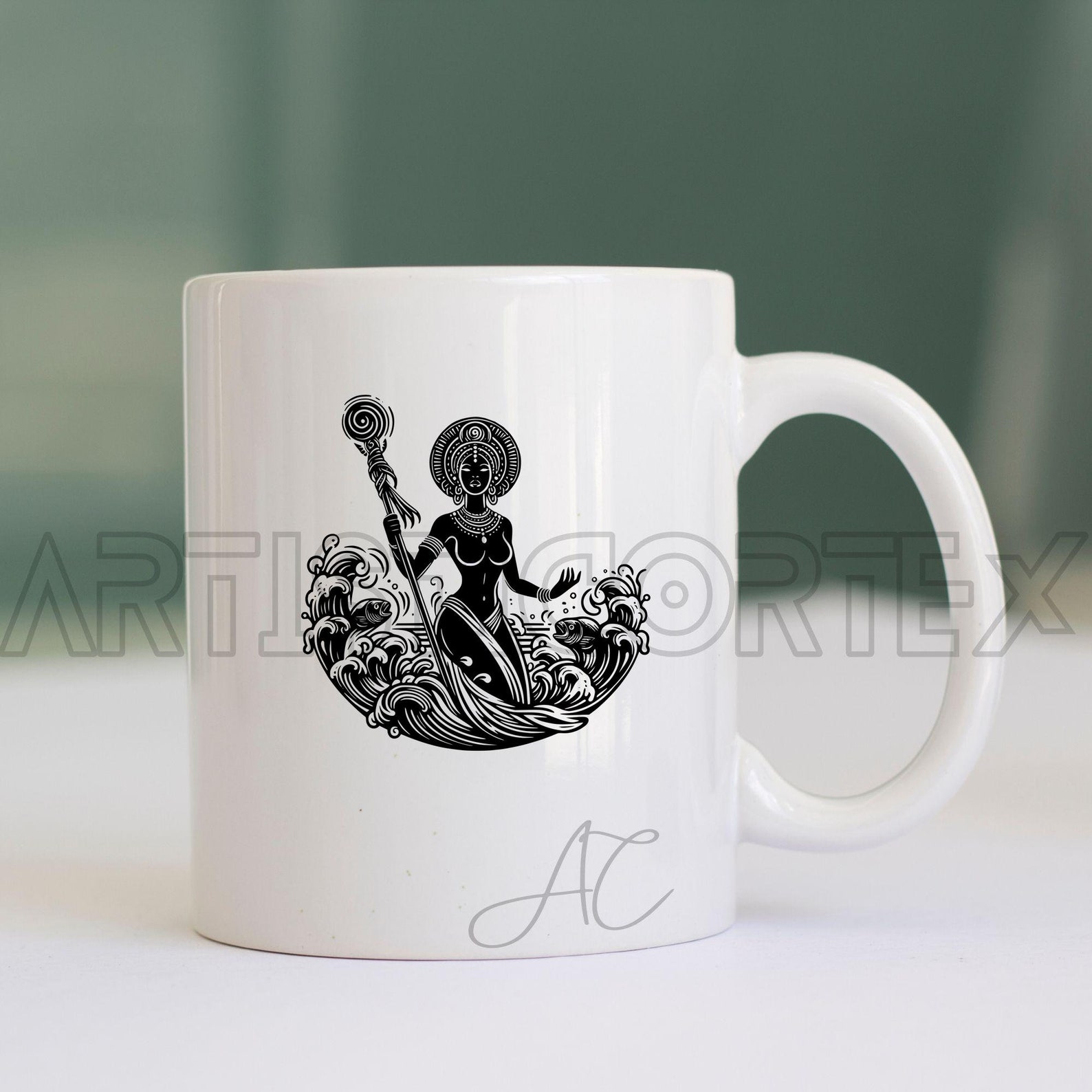 Yemaya SVG Bundle, Queen of the Sea PNG ,yemoja Clipart, Hand Drawn ...