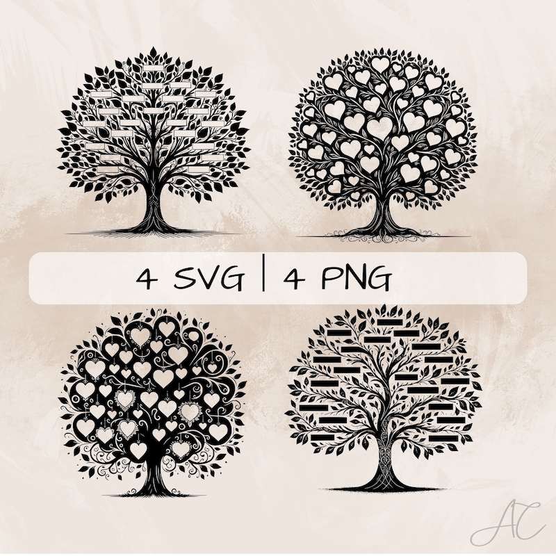 Family Tree Svg - Etsy