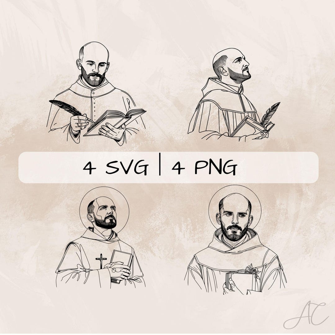 St Ignatius SVG Bundle, Saint Ignatius PNG, Saint Ignatius of Loyola ...