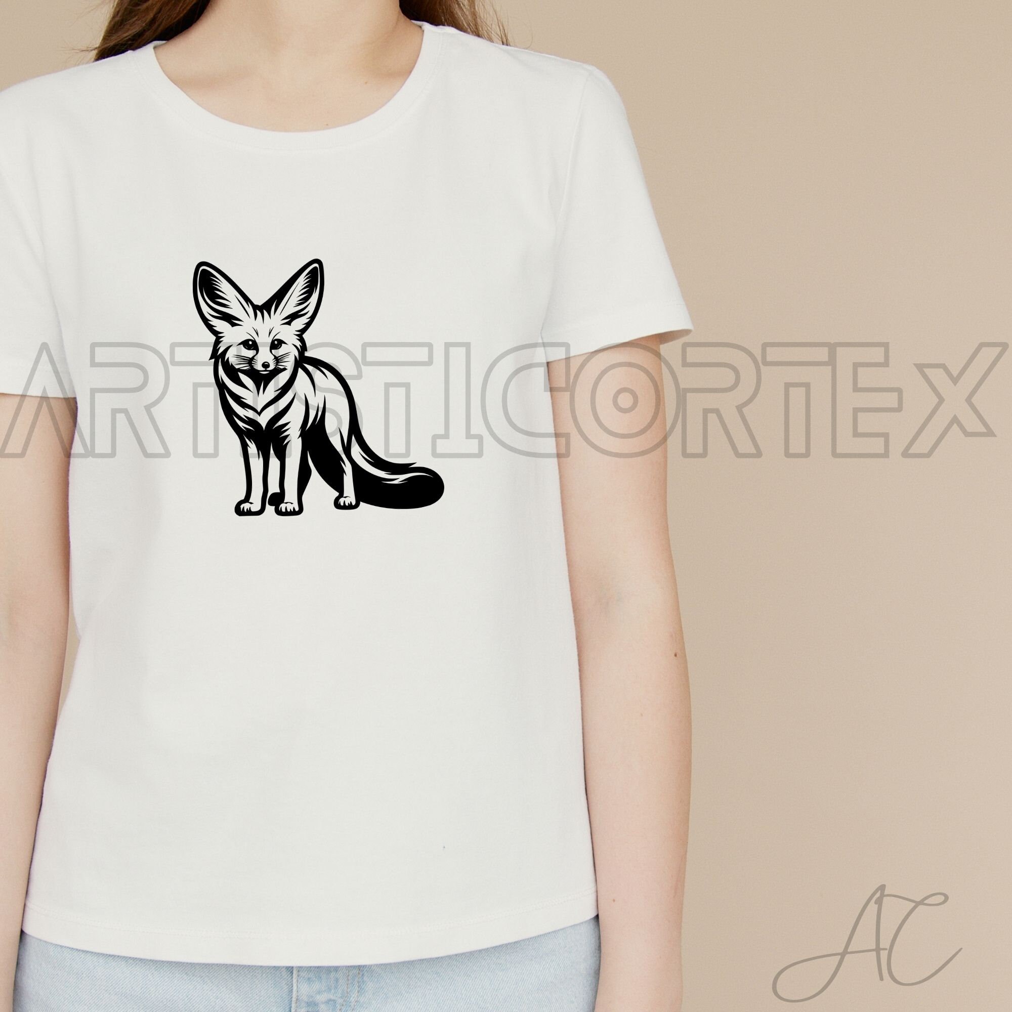 Fennec Fox SVG Bundle, Fox PNG, Cute Fennec Fox Clipart, Hand Drawn ...