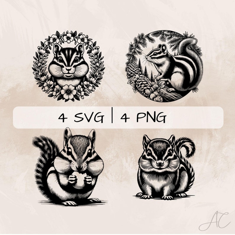 Chipmunk SVG Bundle, Chipmunk Eating PNG ,chipmunk Face Clipart, Hand ...
