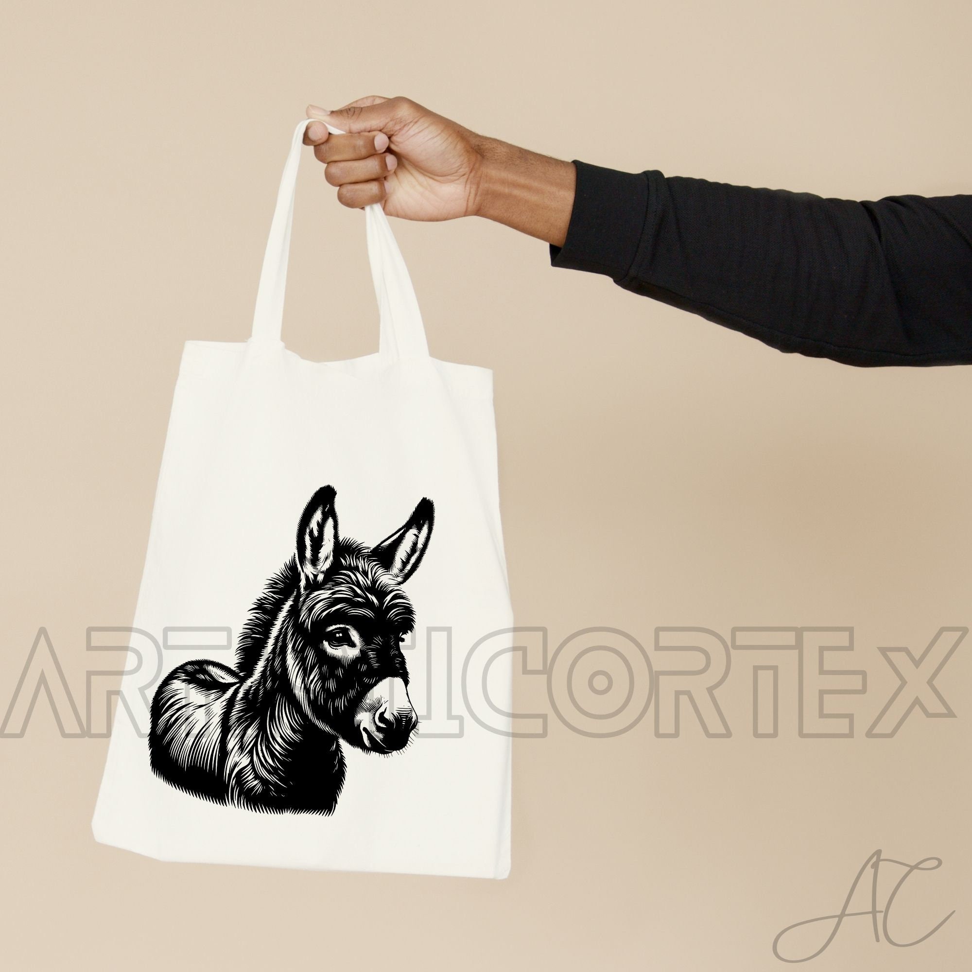 Miniature Donkey SVG Bundle, Mini Donkey PNG, Donkey Clipart, Hand ...