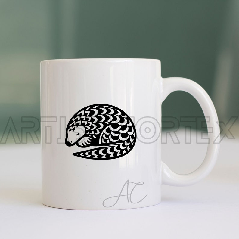 Pangolin SVG Bundle, Cute Pangolin PNG, Sleeping Pangolin Clipart, Hand ...