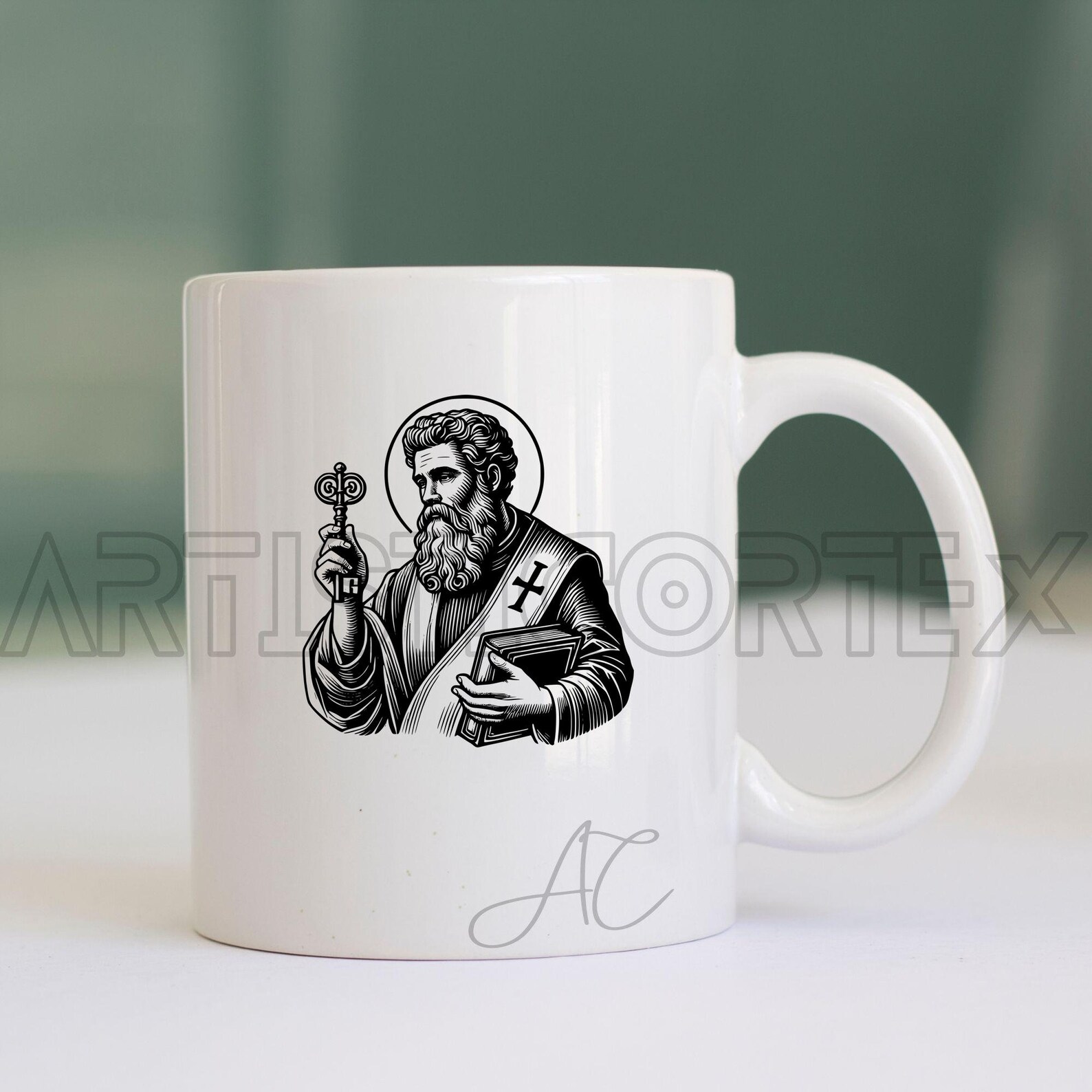 Saint Peter SVG Bundle, Peter Cross PNG, St Peter and Key Clipart, Hand ...