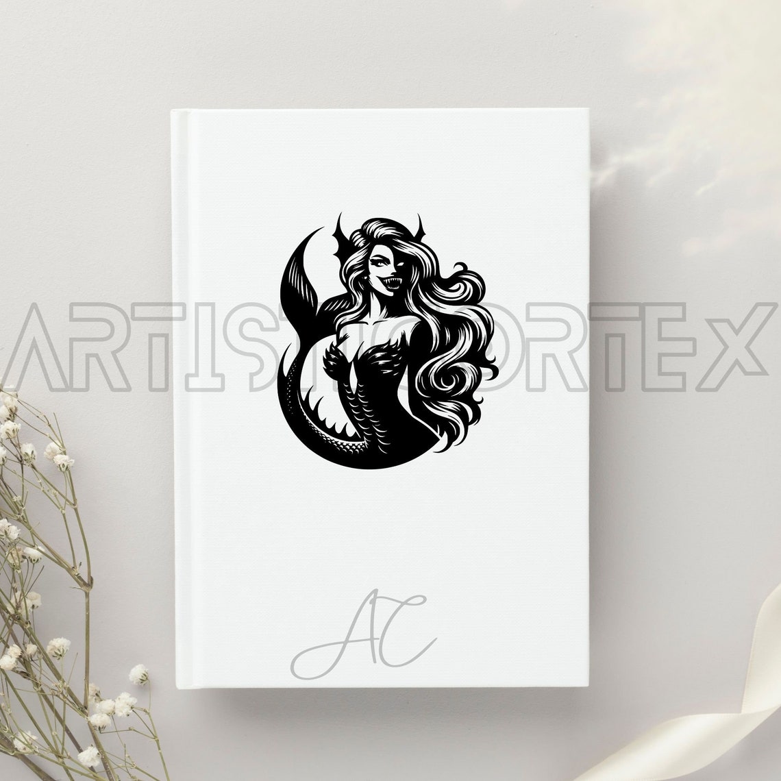 Siren SVG Bundle, Siren and Skulls PNG, Singing Siren Clipart, Hand ...