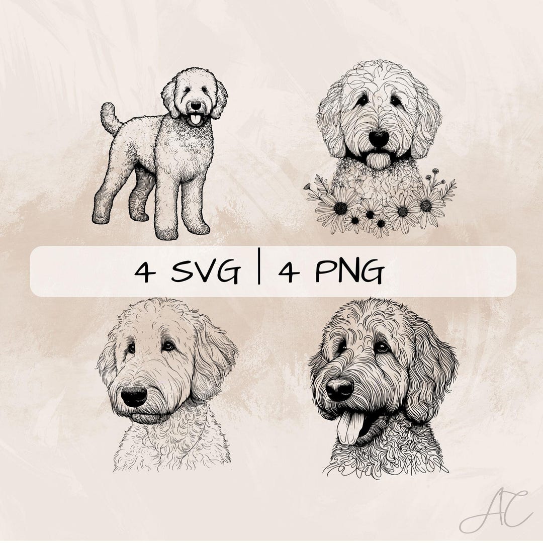 Goldendoodle SVG Bundle, Goldendoodle Dog PNG ,goldendoodle Clipart ...