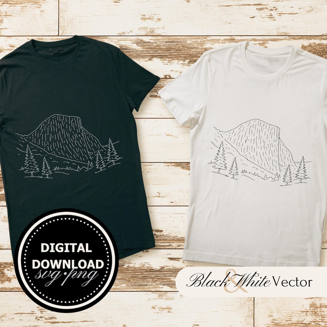 El Capitan SVG Bundle, California Mountain PNG, Yosemite National Park ...