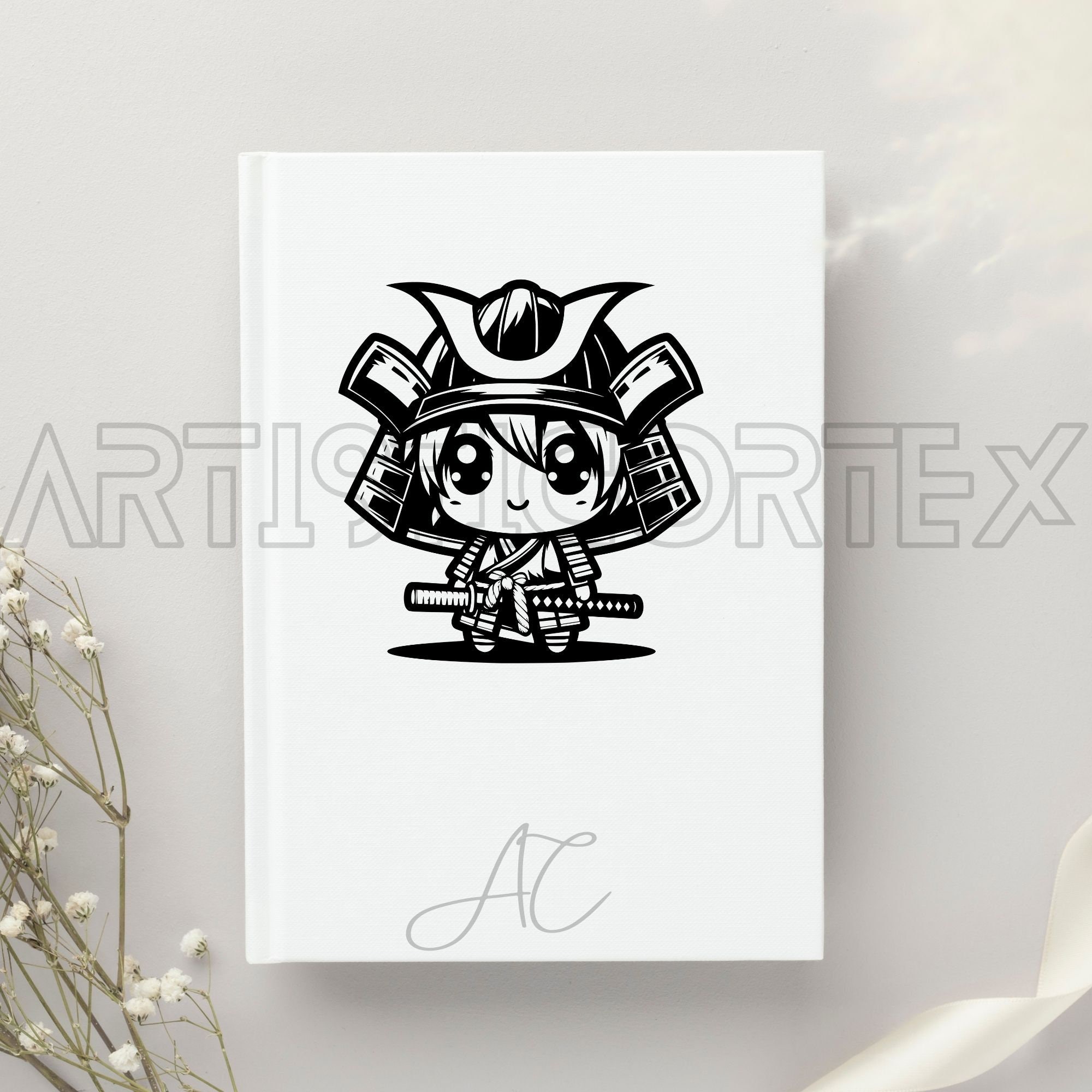 Samurai SVG Bundle, Cute Samurai PNG, Funny Samurai Clipart, Hand Drawn ...