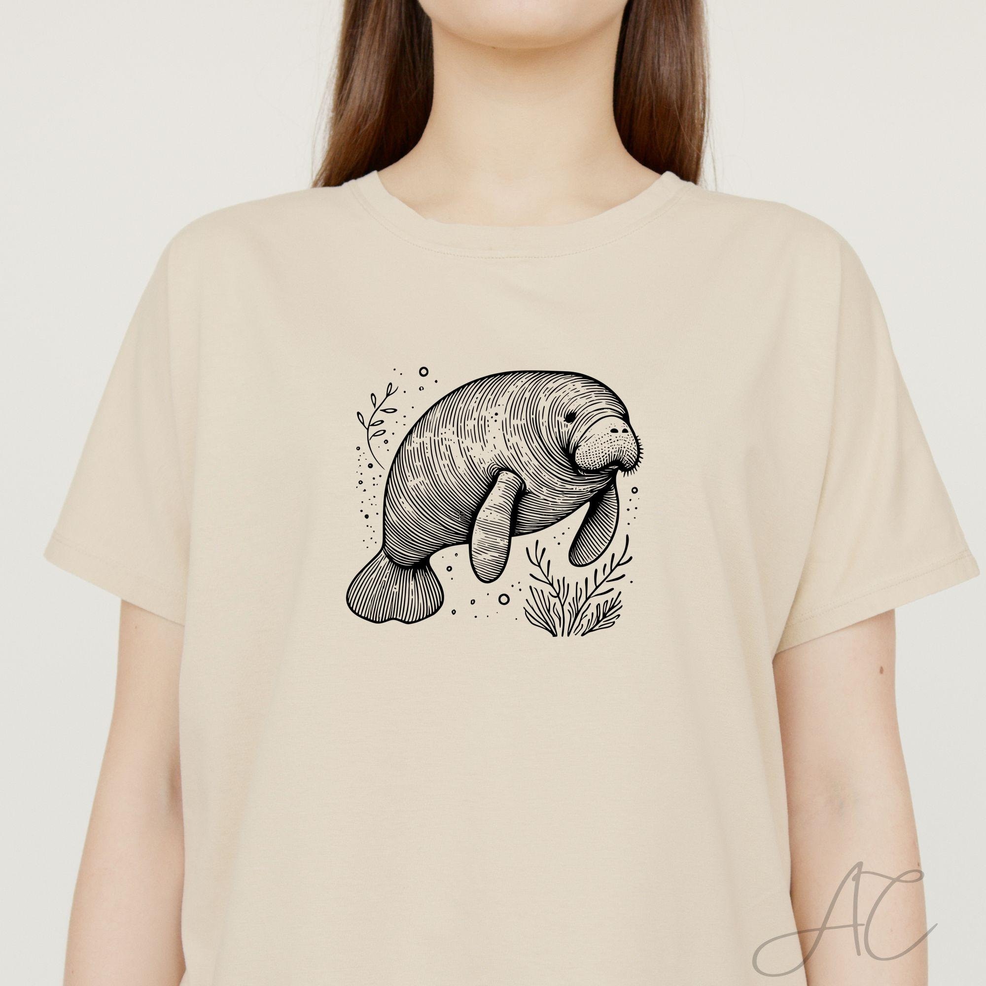 Manatee SVG Bundle, Manatee and Heart PNG, Manatee in Ocean Clipart ...