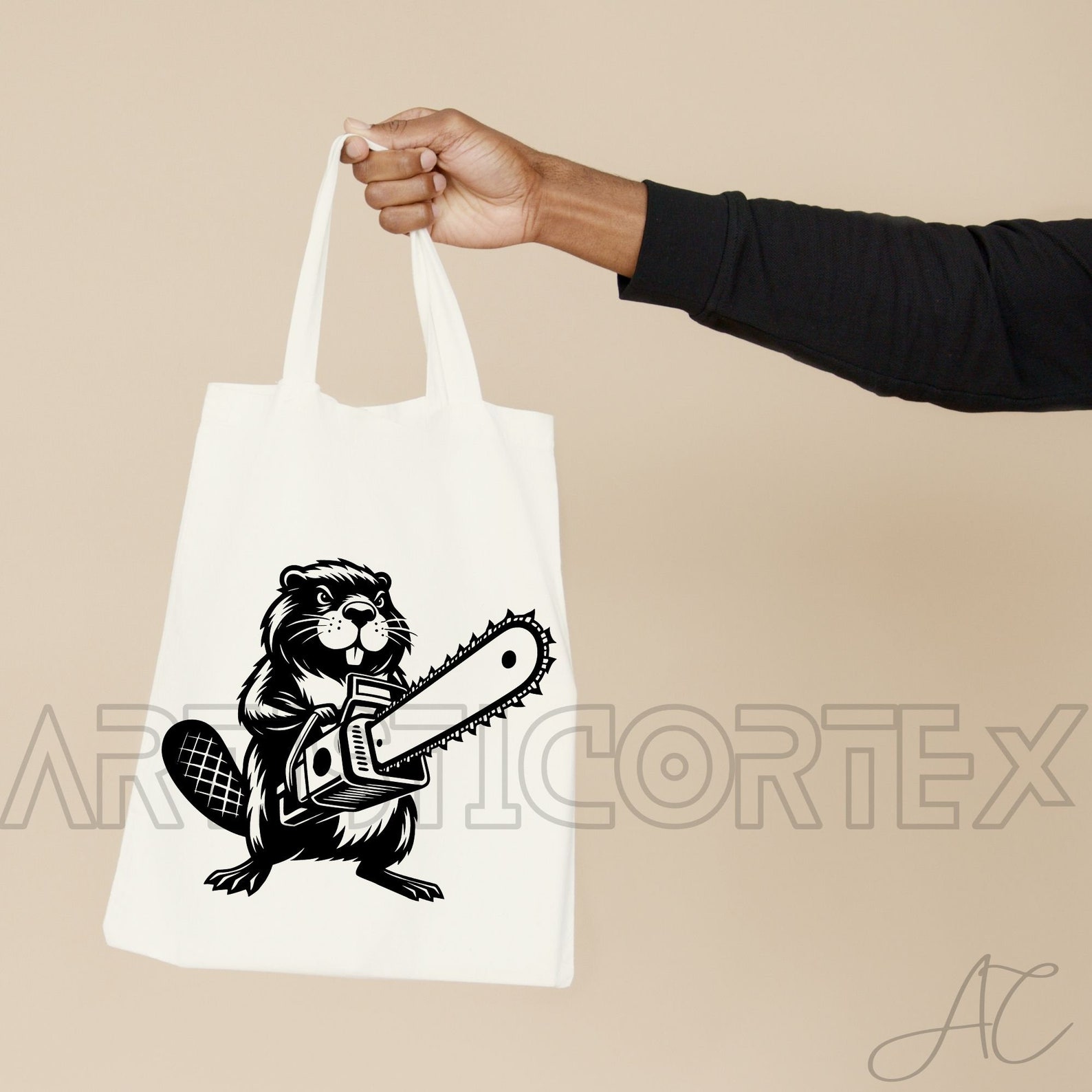 Beaver SVG Bundle, Beaver With Chainsaw PNG, Beaver and Wood Clipart ...