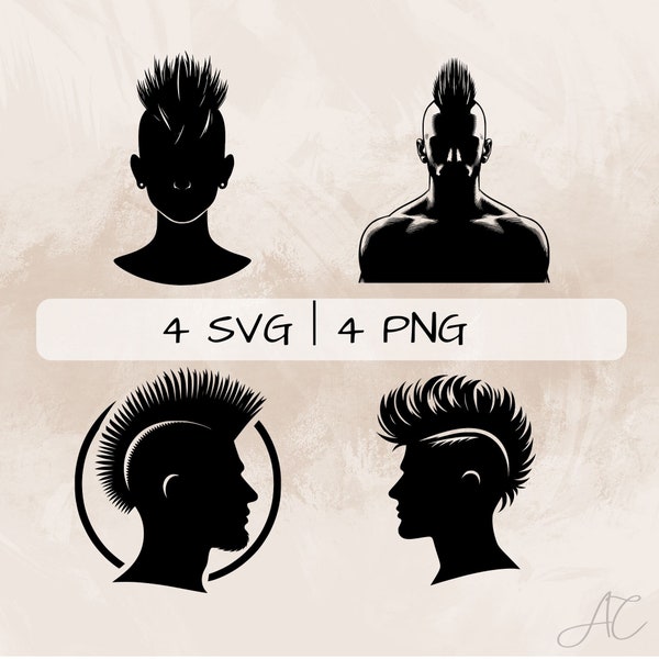 Mohawk Clipart - Etsy