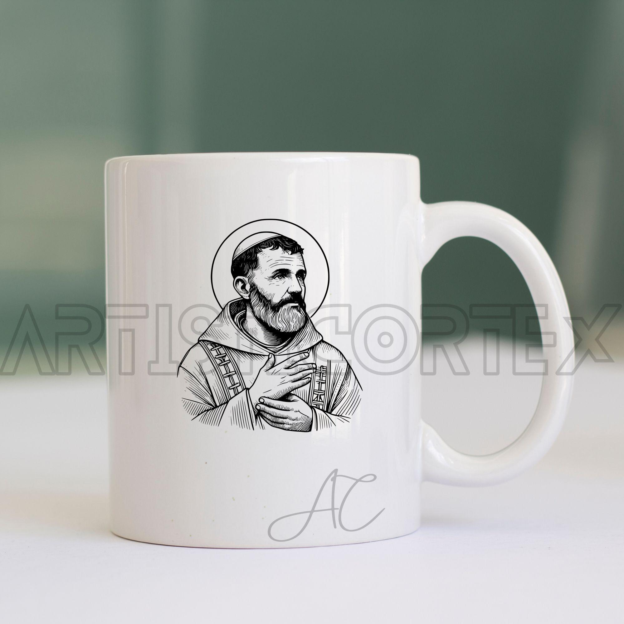 Saint Pio of Pietrelcina SVG Bundle, Padre Pio PNG , Hand Drawn Saint ...