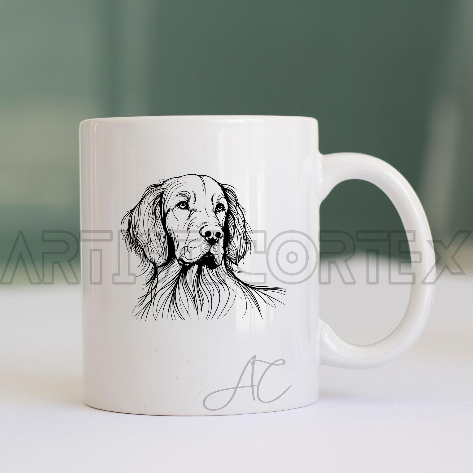 Delicate Irish Setter SVG Bundle, Irish Setter Line Art PNG, Irish ...