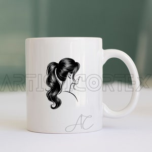 High Ponytail SVG Bundle, Ponytail PNG, Ponytail Hair Style Clipart ...