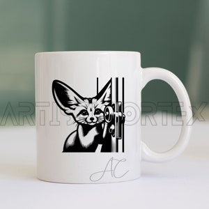 Fennec Fox SVG Bundle, Fox PNG, Cute Fennec Fox Clipart, Hand Drawn ...