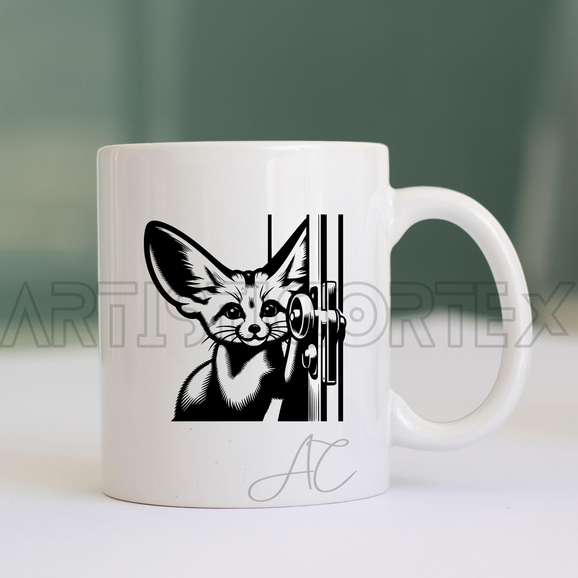 Fennec Fox SVG Bundle, Fox PNG, Cute Fennec Fox Clipart, Hand Drawn ...