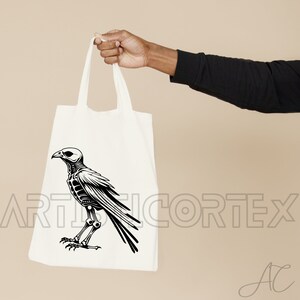 Skeleton Bird SVG Bundle, Halloween Bird PNG, Bird Skeleton Clipart ...