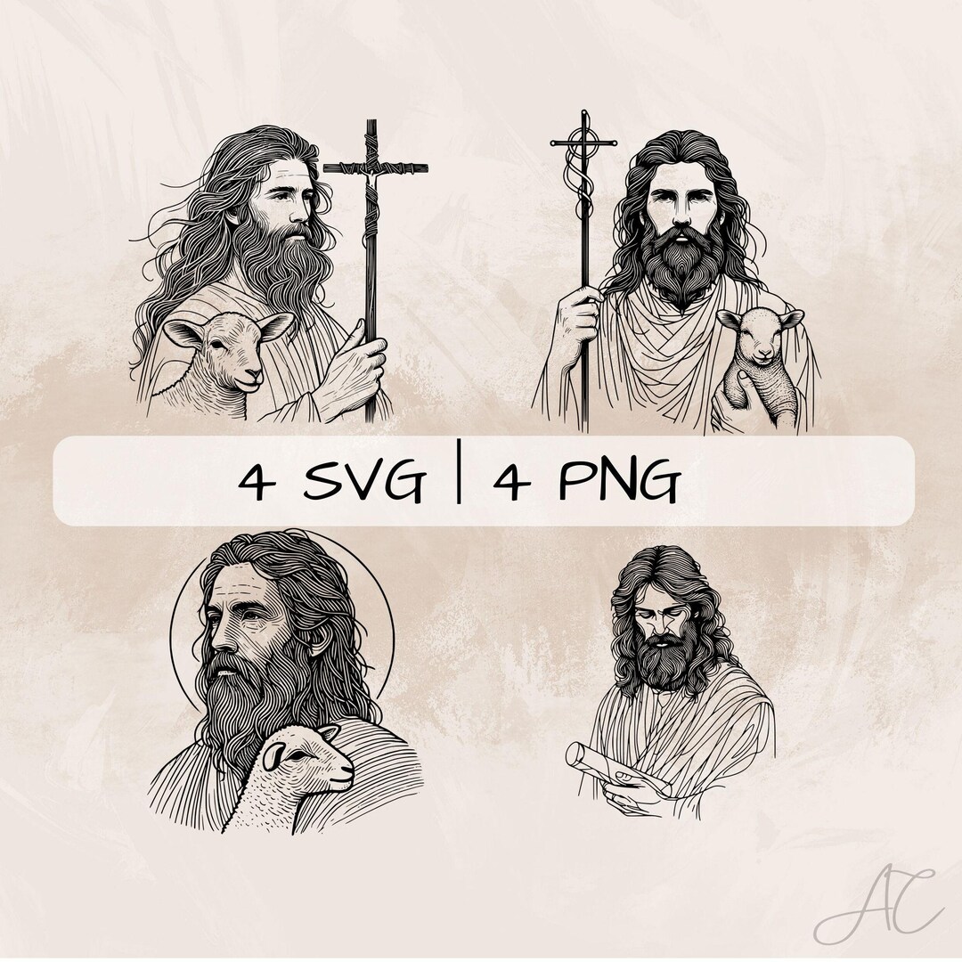 Saint John SVG Bundle, John the Baptist PNG, St John and Lamb Clipart ...